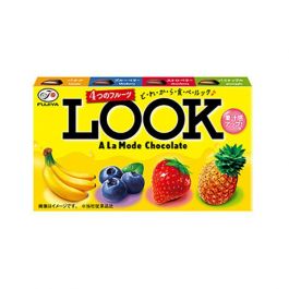 FUJIYA LOOK A La Mode Assorted Fruit Flavor Chocolate (Banana ...