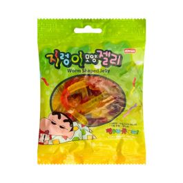 Elvan Crayon Shin-chan Worm Shaped Jelly 80g