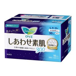 Kao Laurier f Sanitary Napkin with Wings for Heavy Night 30cm (10pcs)