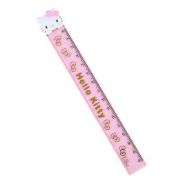 Japan Sanrio Hello Kitty Slim Ruler with Mascot 15cm