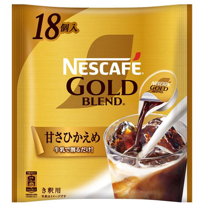 NESTLÉ Nescafe Gold Blend Liquid Coffee (Low Sugar) 18 Capsules