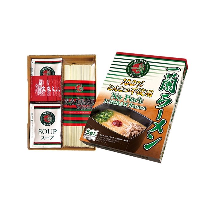 ICHIRAN No Pork Hakata Instant Ramen 5 Servings ichiran-no-pork-hakata-instant-ramen-5-servings